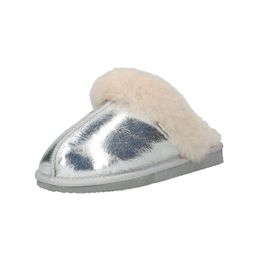 Shepherd Damen Hausschuh "Shepherd Hausschuhe Leder", Gr. 39, silber, Leder, Schuhe