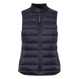 oxmo Damen Steppweste "Steppweste OXCamilla", blau, Gr. S, Obermaterial: 100% Nylon NY., Westen