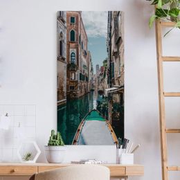 Bilderwelten Akustikbild Ein Kanal in Venedig