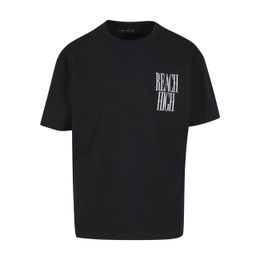MisterTee Herren T-Shirt "MisterTee Reach High Oversize Tee", schwarz, Gr. XS, bedruckt, 100% Baumwolle, Shirts
