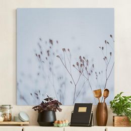 Bilderwelten Akustikbild Zartblaue Wildblumen