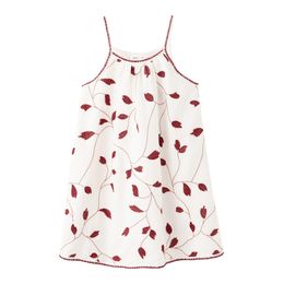 Mango Kids Kleid 'PERSE' M&auml;dchen Gr&ouml;&szlig;e 116 ecru / bordeaux