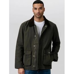 TEESHOPPEN Herren Outdoorjacke "TEESHOPPEN Jacket Twill Jacket", gr&uuml;n, Gr. S, Obermaterial: 97% Baumwolle, 3% Elasthan, Jacken