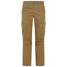 MAN'S WORLD MAN'S WORLD Herren Zip-off-Hose "mit Cargotaschen"braun, Gr. 62, unifarben, Web, Obermaterial: 100% Baumwolle, Hosen, Der Allrounder mit starker