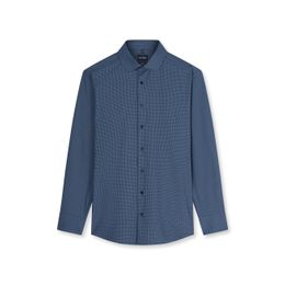 OLYMP Herren Businesshemd "OLYMP Luxor 24/Seven, Modern Fit, Global Kent", blau, Gr. 43, 64% Baumwolle, 27% Polyester, 9% Elasthan, Hemden