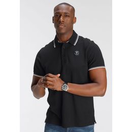 DELMAO Herren Poloshirt "in vielen Sommer Farben Preis-Leistungs Bestseller", schwarz, Basic, Gr. L, unifarben, Piqu&eacute;, Obermaterial: 100% Baumwolle,