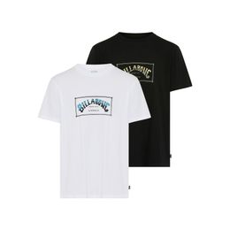 Billabong Herren T-Shirt "SHORT SLEEVETEEPACKYM (AST)", bunt, Gr. L, Obermaterial: 100% Baumwolle, Shirts, Kurzarm-Design, 2-Stk.-Set, aus Baumwolle