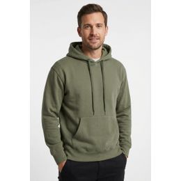 Herren Kapuzensweatshirt, gr&uuml;n, Gr. L, Fruit of the Loom, unifarben, angeraute Sweatware, Obermaterial: 80% Baumwolle, 20% Polyester, Sweatshirts,