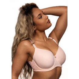 After Eden D-cup & up Damen Schalen-BH "FARO", AFTER EDEN D-CUP & UP, Gr. 85, rosa, Spitze, Obermaterial: 54% Nylon, 30% Polyamid, 16% Elasthan, BHs, verstellbare Tr&auml;ger,