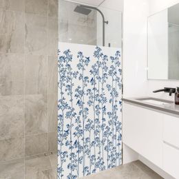 Bilderwelten Folie Duschsichtschutz | Sichtschutzfolie Dusche V&ouml;gel und Gr&auml;ser Bord&uuml;re