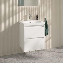 Villeroy & Boch Villeroy & Boch Skyla Schrank mit Waschtisch, 2 Ausz&uuml;ge, 5A5155R1+C79300VE,