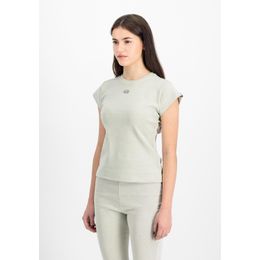 Damen T-Shirt "World Slim T-Shirt W", beige, Gr. S, Alpha Industries, Obermaterial: 100% Baumwolle, Shirts