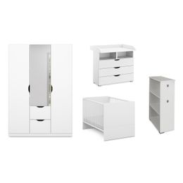 Rauch Kinderm&ouml;bel-Set &raquo;Alvara&laquo; - 136x54x197cm - wei&szlig; -