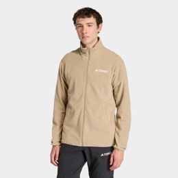 adidas terrex Herren Fleecejacke "MULTI ESSENTIALS", beige, Gr. M, Obermaterial: 100% Polyester, Jacken