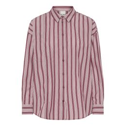Ichi Bluse 'IHFLUCA' Damen Gr&ouml;&szlig;e L altrosa / bordeaux / offwhite