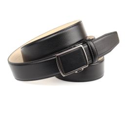 Anthoni Crown Herren Lederg&uuml;rtel, schwarz, Gr. 115, Rindsleder, G&uuml;rtel