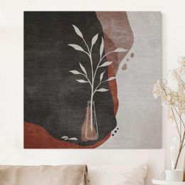 Bilderwelten Akustikbild Boho Blumen in Vase III