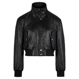 Trueprodigy Lederjacke ' Kiora ' Damen Gr&ouml;&szlig;e M schwarz Sommerjacke