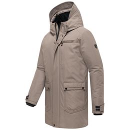 STONE HARBOUR Herren Wintermantel "Netaan XX"stone braun, Gr. M, Obermaterial: 100% Polyester. Innenfutter: 100% Polyester. Wattierung: 100%