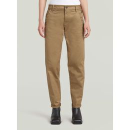 G-Star Raw G-STAR Damen Chinohose "Kate Boyfriend Hose", beige, Gr. 27, Obermaterial: 50% Baumwolle, 48% Baumwolle, 2% Elasthan, Hosen