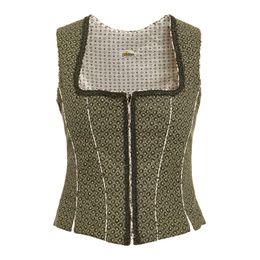 Almsach Damen Trachtenbluse "Mieder MA128", gr&uuml;n, Gr. 36, Obermaterial: 100% Baumwolle CO., Blusen