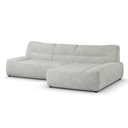 DOMO collection Ecksofa &raquo;Cesena&laquo; - 288x175x81cm - hellgrau -