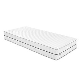 Irisette -Boxspring-7-Zonen-Tonnentaschenfederkern-Matratze - wei&szlig;