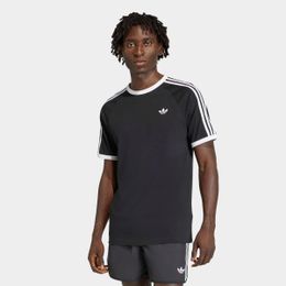 Herren T-Shirt "3-STREIFEN", schwarz-wei&szlig;, Gr. XXL, adidas originals, Obermaterial: 100% Baumwolle, Shirts