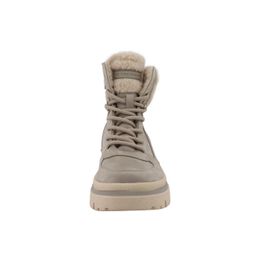 Tom Tailor Damen Stiefel "Tom Tailor Winter Boots", Gr. 38, beige, Polyurethan, Schuhe