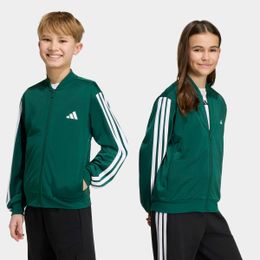 Jungen Outdoorjacke "ESSENTIALS CLIMACOOL TRACK", gr&uuml;n, Gr. 152, adidas Sportswear, Obermaterial: 100% Polyester, Jacken, f&uuml;r Kinder, mit