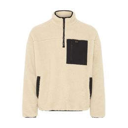 !Solid SOLID Herren Troyer "Pl&uuml;schjacke SDMcwain", beige, Gr. XXXL, Obermaterial: 100% Polyester PES., Jacken