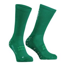 Uhlsport Herren Socken "Socken Grip", gr&uuml;n, Gr. 35, Obermaterial: 50% Baumwolle CO(Bio). 47% Polyester Pol. recyc.. 3% Elasthan EL., Socken
