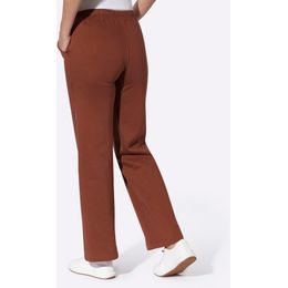 Herren Schlupfhose, braun, Gr. 24, unifarben, 100% Baumwolle, Hosen