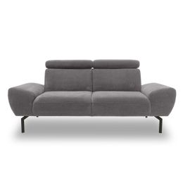 DOMO collection 2-Sitzer &raquo;Cabarini&laquo; - 176x96x83cm - dunkelgrau -