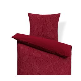 Tchibo - Premium-Baumwoll-Bettw&auml;sche - bordeaux
