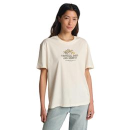 Billabong Damen T-Shirt "Welcome To Hawaii", beige, Gr. M, Obermaterial: 100% Baumwolle., Shirts