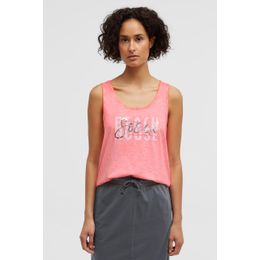 SOCCX Damen Tanktop, rosa, Gr. XXXL, bedruckt, Single Jersey, Material: 100% Baumwolle, Tops, aus Baumwolle