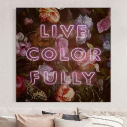 Bilderwelten Akustikbild Live Color Fully