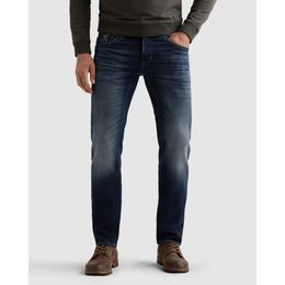 PME-Legend PME LEGEND Herren Straight-Jeans "Commander 3.0 PTR180"mid shade blau, Gr. 33, Denim/Jeans, Obermaterial: 95% Baumwolle, 4% Polyester, 1% Elasthan,