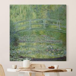 Bilderwelten Akustikbild Claude Monet - Japanische Br&uuml;cke