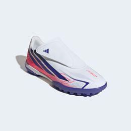 M&auml;dchen Fu&szlig;ballschuh "F50 HYPERFAST CLUB KIDS, HYBRIDRASEN, KLETTVERSCHLUSS", adidas Performance, Gr. 38,5cloud wei&szlig;, solar lila, solar turbo,