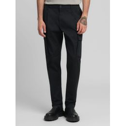 Replay Herren Chinohose "Adhann", schwarz, Gr. 31, unifarben, Twill, Obermaterial: 97% Baumwolle, 3% Elasthan, Hosen, aus Twill mit Cargotaschen,