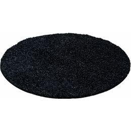 Hochflor-Teppich, H:30mm &Oslash;:80cm, grau, Ayyildiz Teppiche, Kunstfaser, Teppiche, "Life Shaggy 1500 , auch als L&auml;ufer und in Rund erh&auml;ltlich",