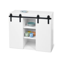Tchibo - Sideboard mit Schwebet&uuml;ren - 102,5x43x95cm - schwarz -