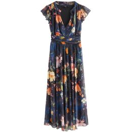 next Dress female size 38 Navy / Mixed colors