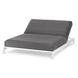 Tchibo - Premium-Doppelliege aus Sunbrella -Stoff - 144x203x38cm - wei&szlig; -