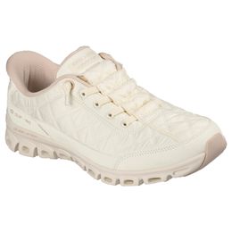 Skechers Damen Slip-On Sneaker "GLIDE-STEP", Gr. 41, beige, Synthetik, Textil, Schuhe, Freizeitschuh, Slipper mit No Tie Fit zum Schlupfen