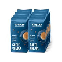 EDUSCHO Caff&egrave; Crema Kr&auml;ftig - 8 x 1 kg Ganze Bohne - Intensit&auml;t: 4/5