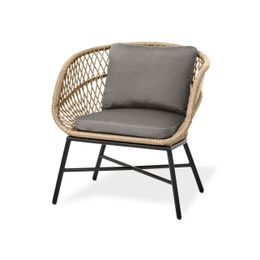 Tchibo - Loungesessel &raquo;Boho&laquo; - 74x68x79cm - schwarz -