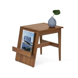 Tchibo - Beistelltisch mit Zeitschriftenablage - 55x40x45cm - naturfarben -